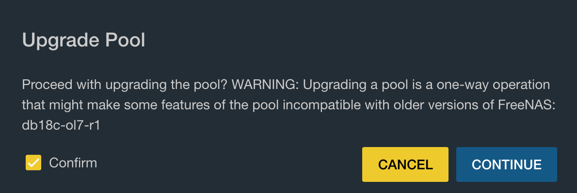 Upgrade FreeNAS 9.x to 11.x using web console – DBA Blog
