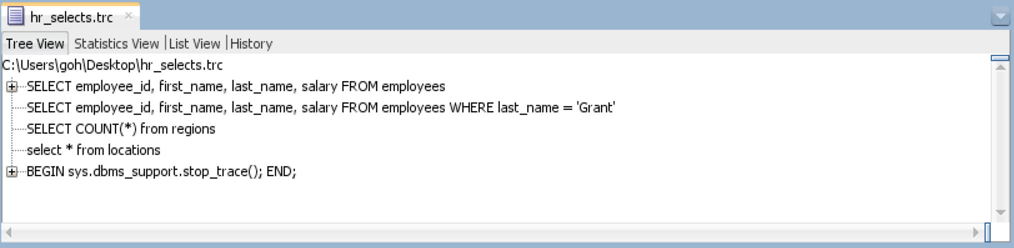 Analyze Raw Trace Files With Sql Developer Dba Blog