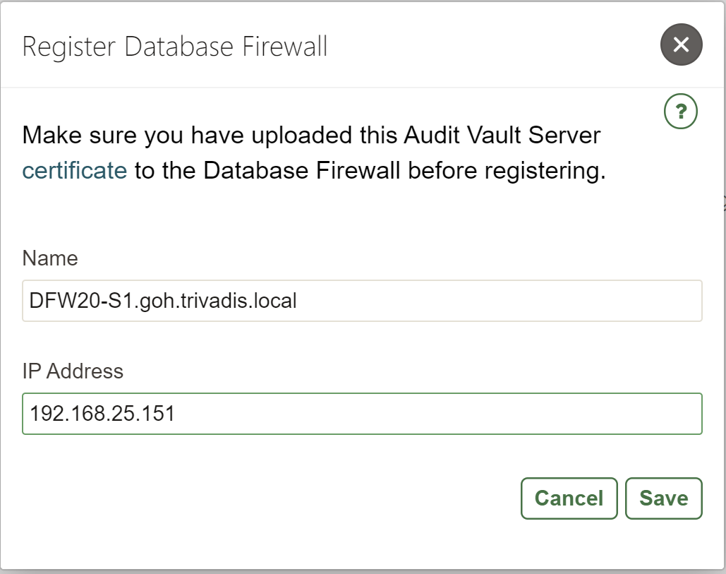 Installation of Database Firewall 20.1 – DBA Blog